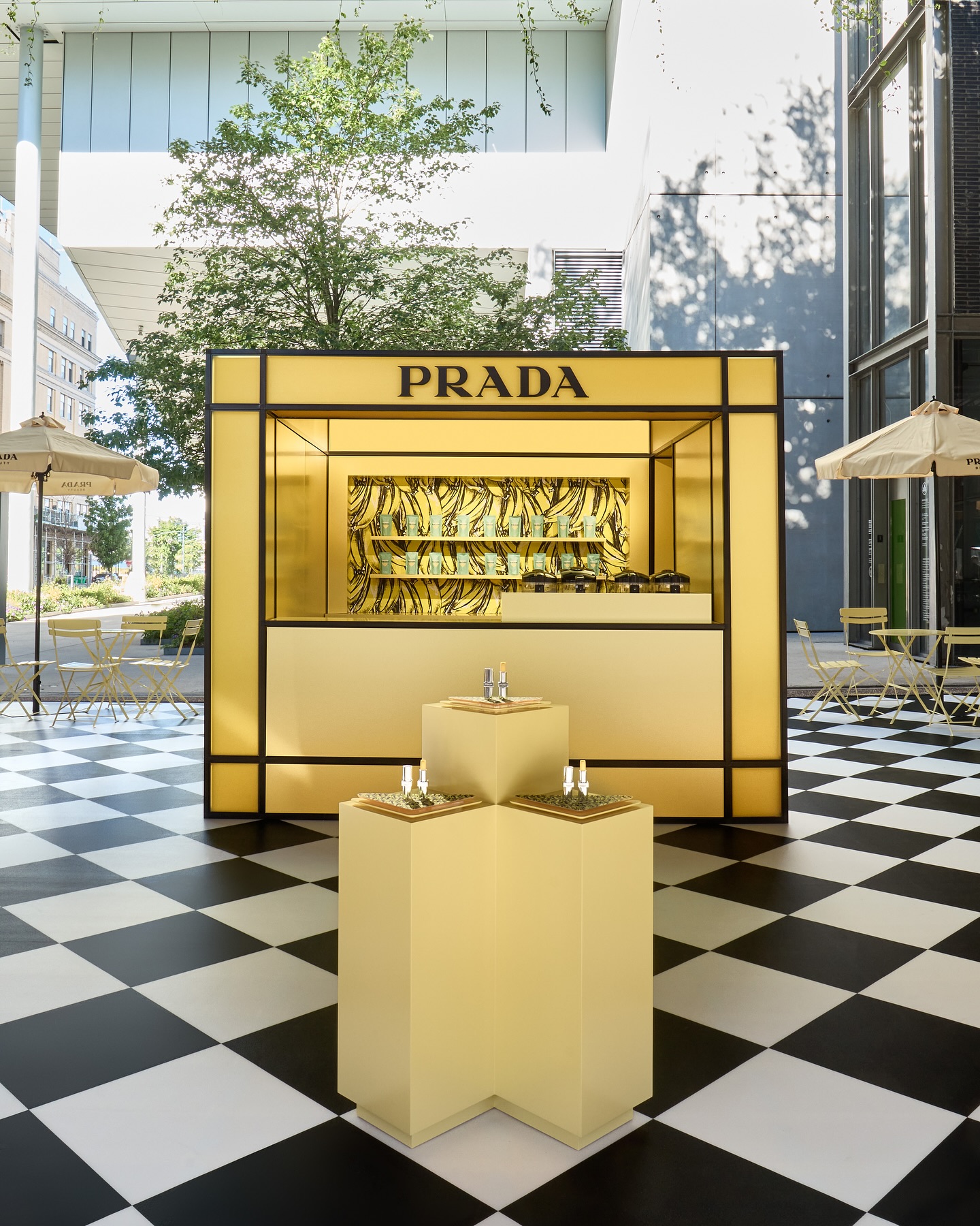 Prada Paints New York in Banana Yellow with Exclusive Balm Pop-Up ...