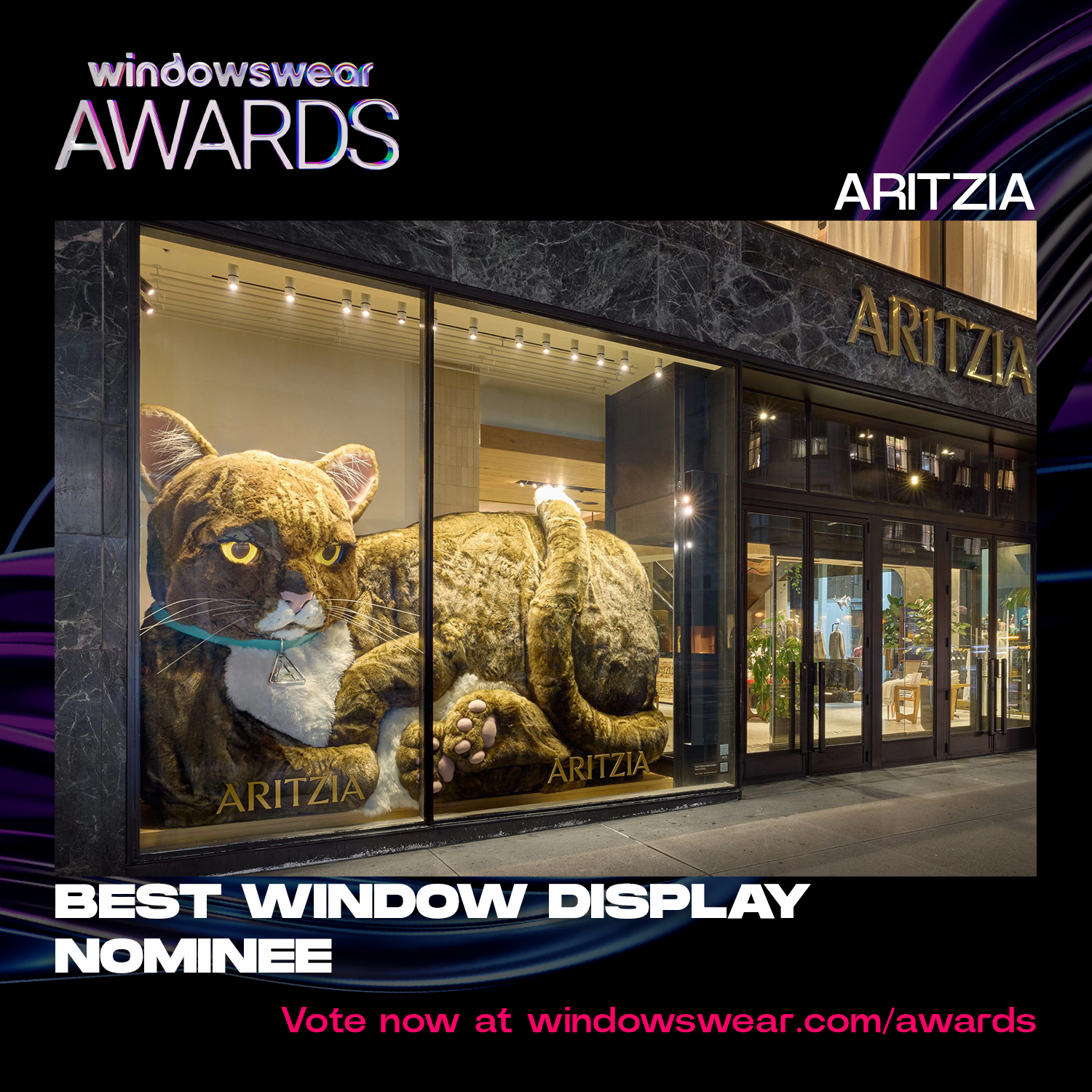 Aritzia – WindowsWear Awards Nomination – WindowsWear